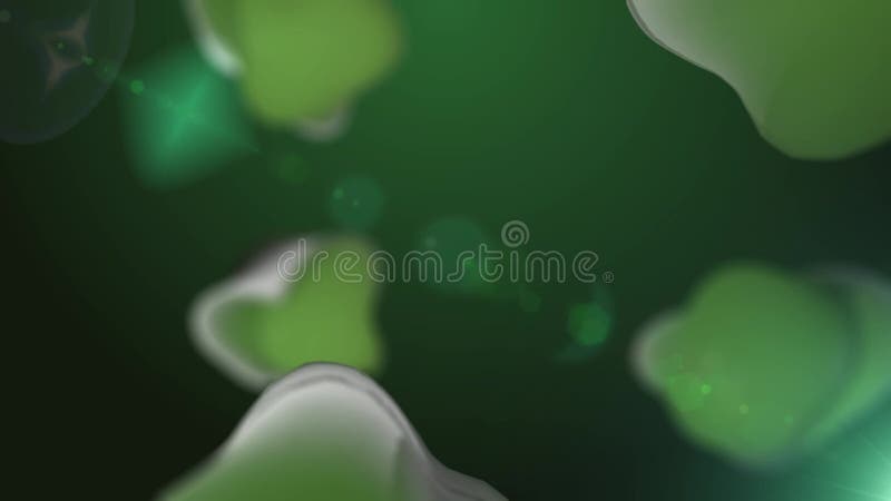 Green Bacteria or Germs Microorganism Cells Under Microscope in the ...