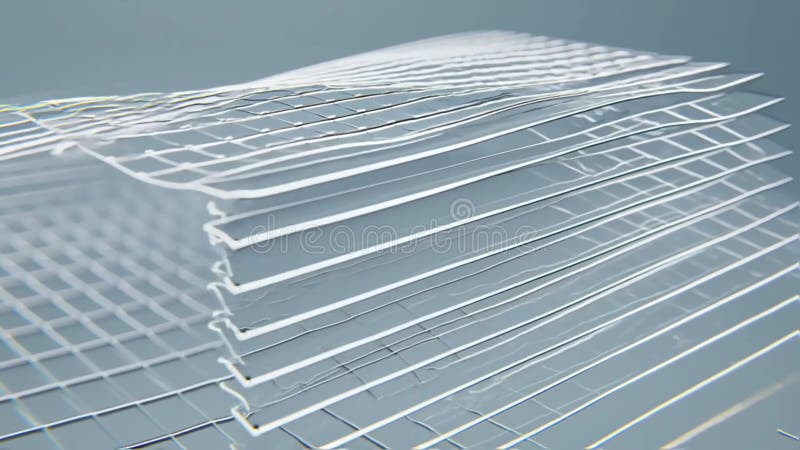 Abstract Grid Pattern Animated Loop Smooth Flowing Forms Background ...