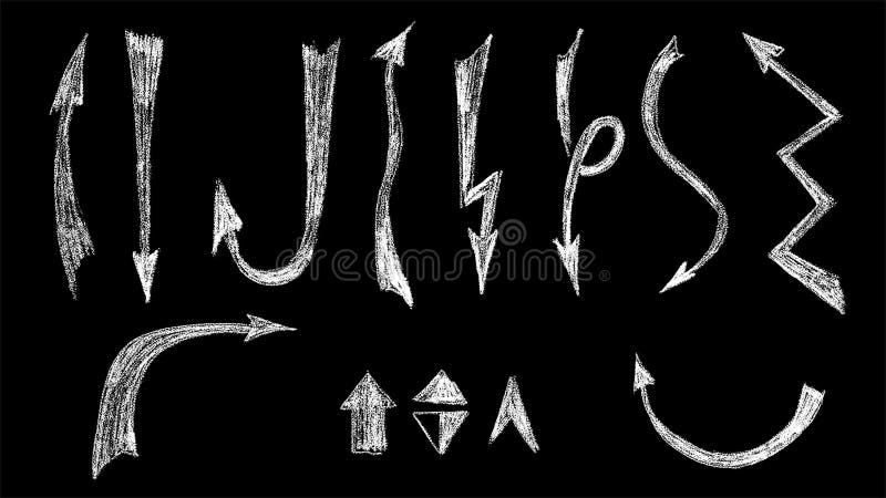 Animated Hand Drawn Arrows Pointer Set. Stock Video - Video of icon ...