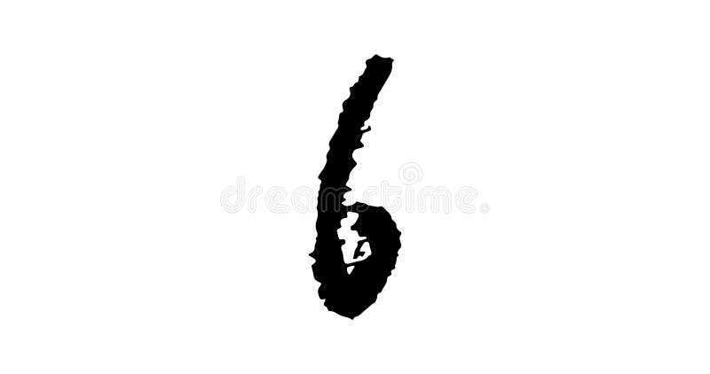 Animated Hand Drawn Cartoon Countdown Black on White Stock Footage ...