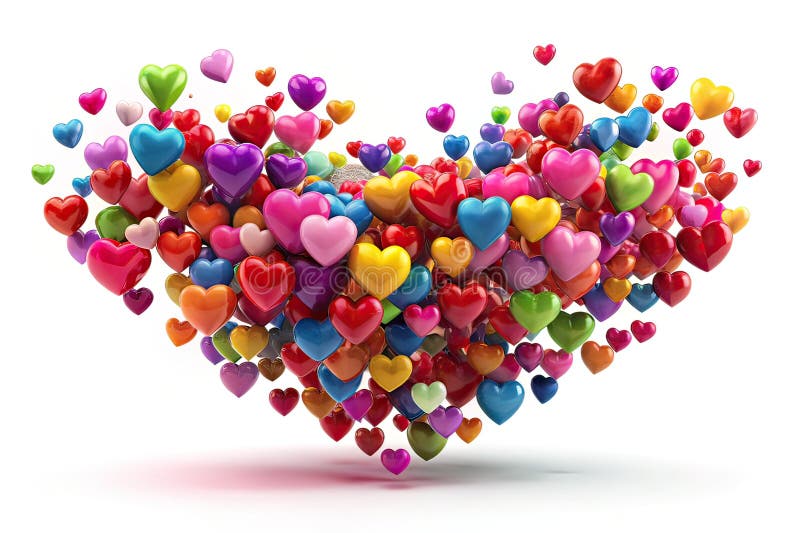 Animated Hearts Leaping Out a 2D Loopable Motion Graphics Sequence for ...