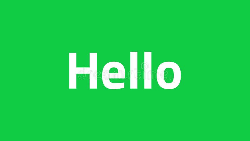 Animated Hello with Bouncing Pop Up Text Effect in Red, Green, and Blue ...