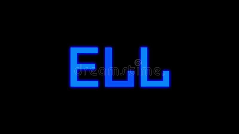 Animated Hello with Flicker and Glitch Text Effect Using Blue Neon ...