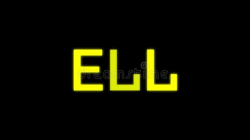 Animated Hello with Flicker and Glitch Text Effect Using Yellow Neon ...