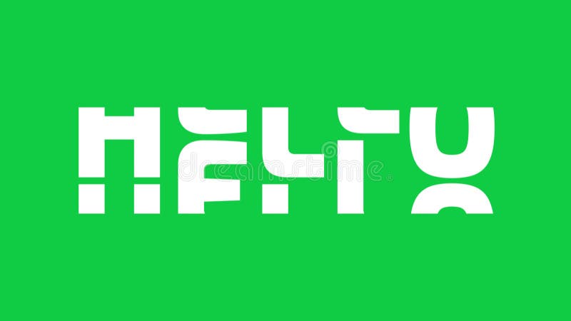 Animated Hello with Rolling Text Effect in Red, Green, and Blue ...