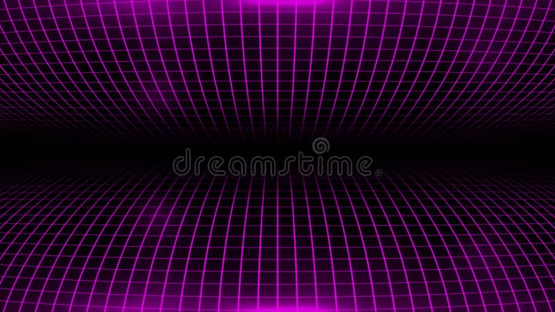 Hi-tech Pink Square Pattern Futuristic Technology Grid on Black ...