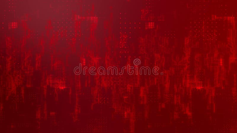 Red Color Digital Abstract Particle Wave Background , Cyber or ...