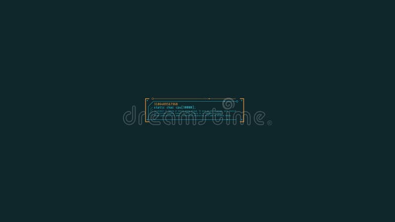 Animated HUD Infographic Element Virtual Text Data Frame. Stock Video ...