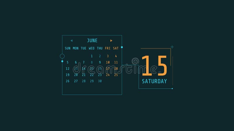 Animated daily Calendar stock footage. Video of animation - 218365730