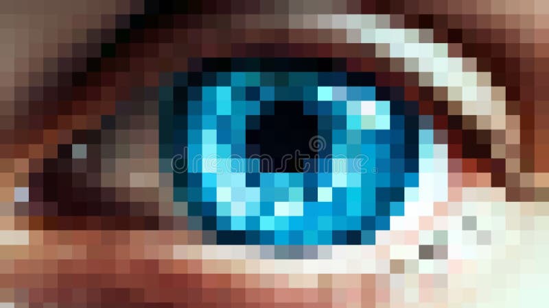 Animated Human Eye Pixel Art Background Stock Video - Video of view ...