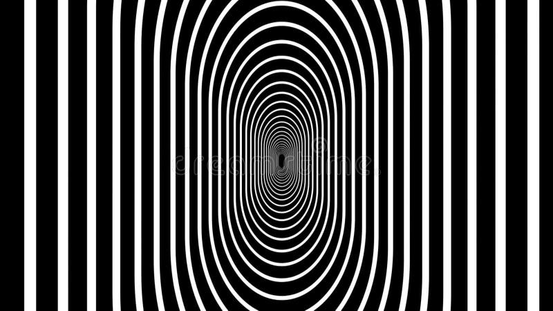 Animated Hypnotic Abstract Minimalist Composition Stock Video - Video ...