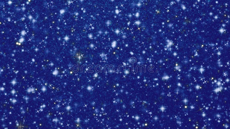 Animated Illustration of Glowing Particles on Blue Background Stock ...