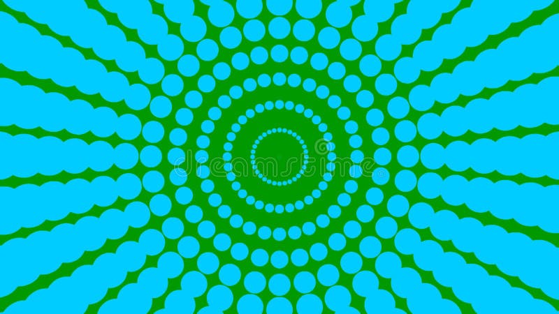 Animated Increasing Blue Dots Circles from the Center. Stock Footage ...