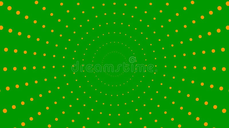 Animated Increasing Yellow Dots Circles from the Center. Stock Video ...