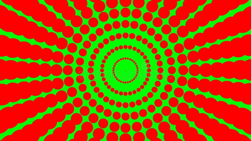 Animated Increasing Red Dots Circles from the Center. Stock Video ...