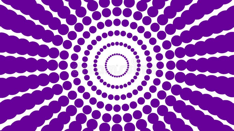 Animated Increasing Violet Dots Circles from the Center. Stock Video ...