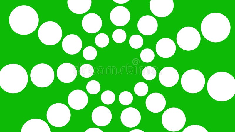 Animated Increasing White Dots Circles from the Center. Abstract ...