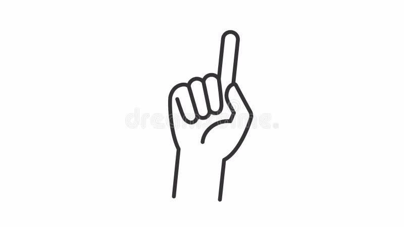 Animated Finger Touch Linear Icon Stock Video - Video of motion, click ... Animated Finger Touch Linear Icon Stock Video - Video of motion, click ...