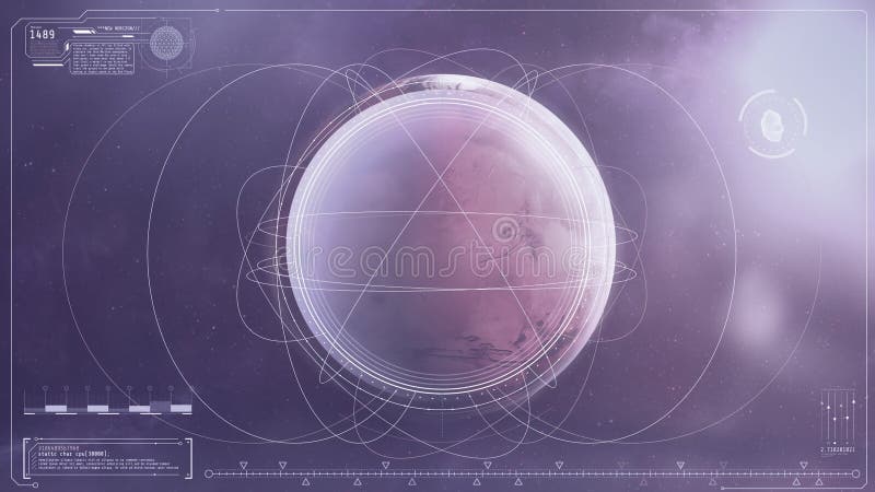 Infographic Data on the Background of the Planet Mars Stock Video ...
