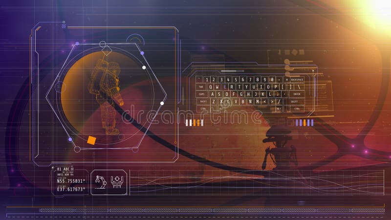 Fantastic Plot with a Robot in the Middle of the Office, 3D Render ...