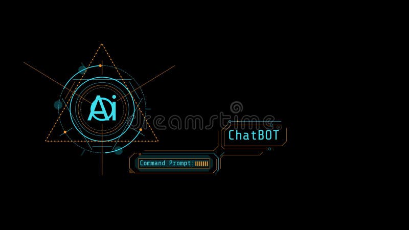 Animated Infographics about Chatbot and Interaction with AI. Stock ...