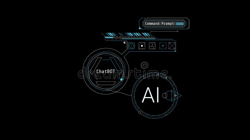 Infographic Animation about Processing Requests by AI. Stock Footage ...