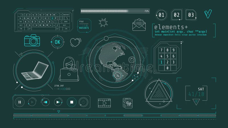 Animated Infographics on the Theme of Internet Communication. Stock ...