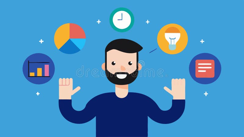 Animated Infographics a Vector Showing an Influencer Animatedly ...