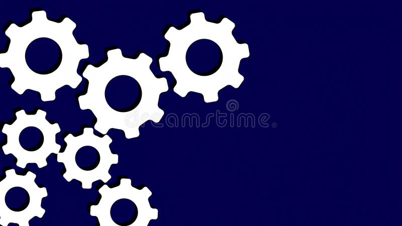 Animated Interlocking Metal Gears Rotating Together with Background ...
