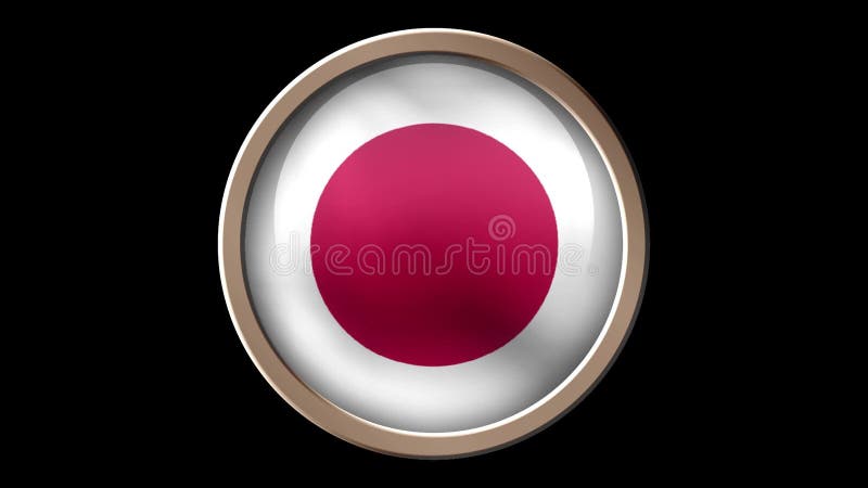 Japan Flag Waving Animation Stock Footage - Video of central, banner ...