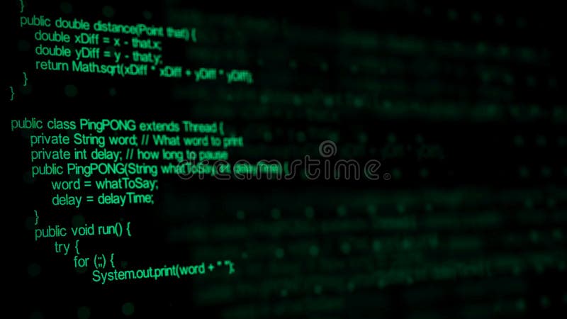 Java Code Animation White Background Seamless Loop Stock Footage ...