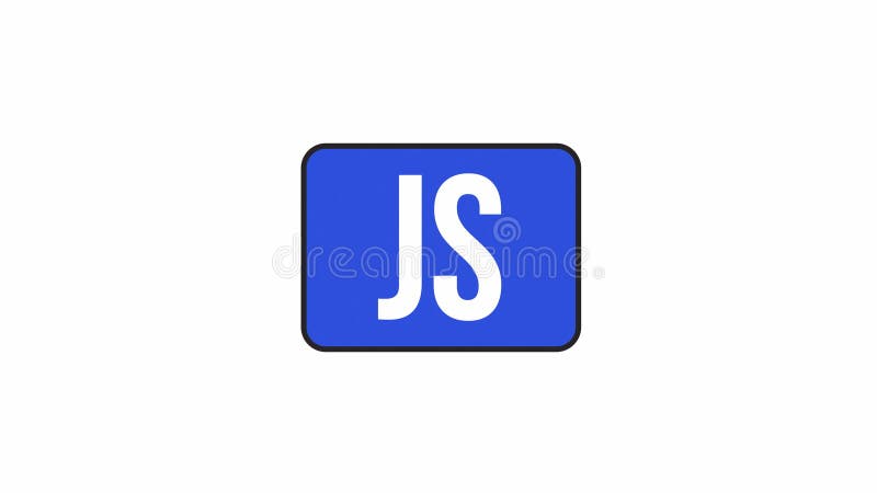 Animated JS Language Button Stock Footage - Video of video, computer ...