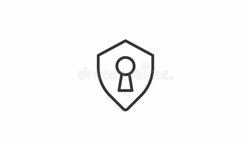 Animated Shield Icon. Animation, Pictogram, Motion Graphics Stock ...