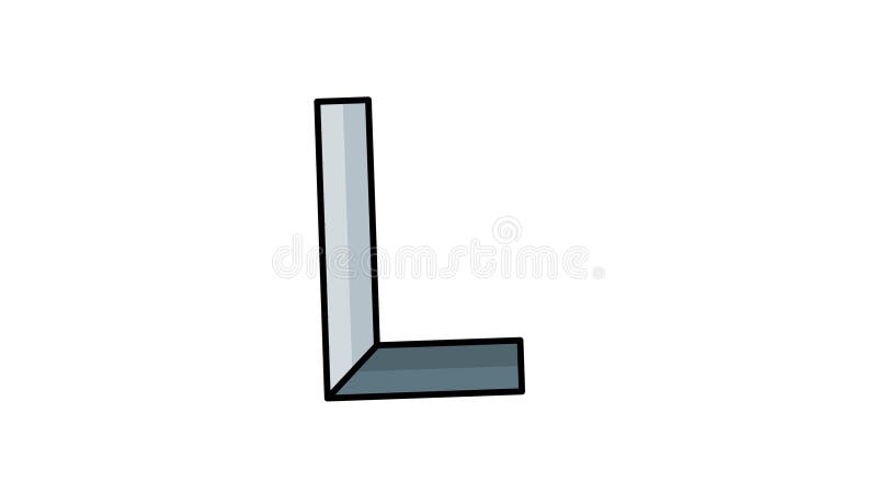 Animated L Shape Metal Ruler Stock Footage - Video of corner, scale ...
