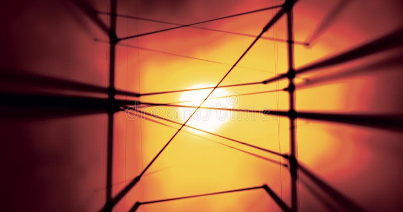 Animated Ladder-like Structure in a Dark Purple Atmosphere Stock ...