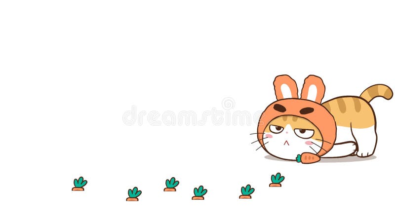 Animated Lazy Cat Crawling Forward - White Background Stock Video ...