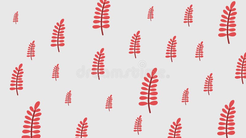 Animated Leaf Seamless Pattern in a Seamless Loop. Stock Footage ...