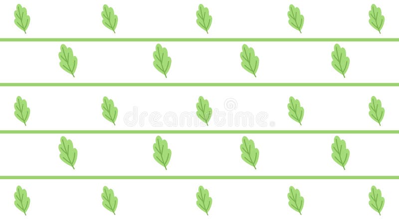 Animated Leaf Seamless Pattern in a Seamless Loop. Stock Video - Video ...