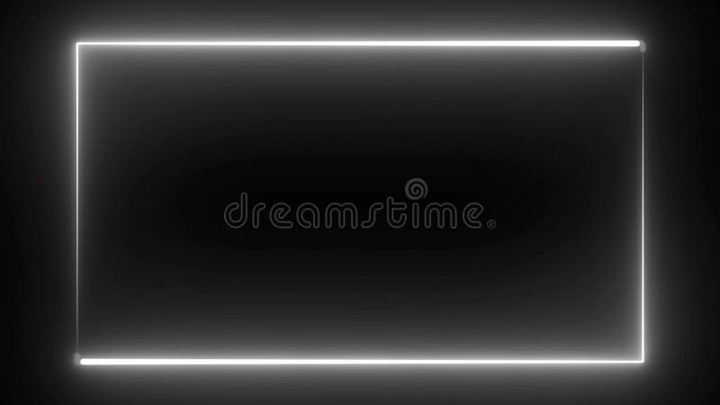 Lightning Border Frame on Black Background Animation Stock Video ...
