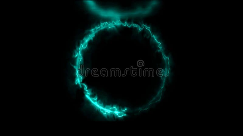 Lightning Border Frame on Black Background Animation Stock Video ...