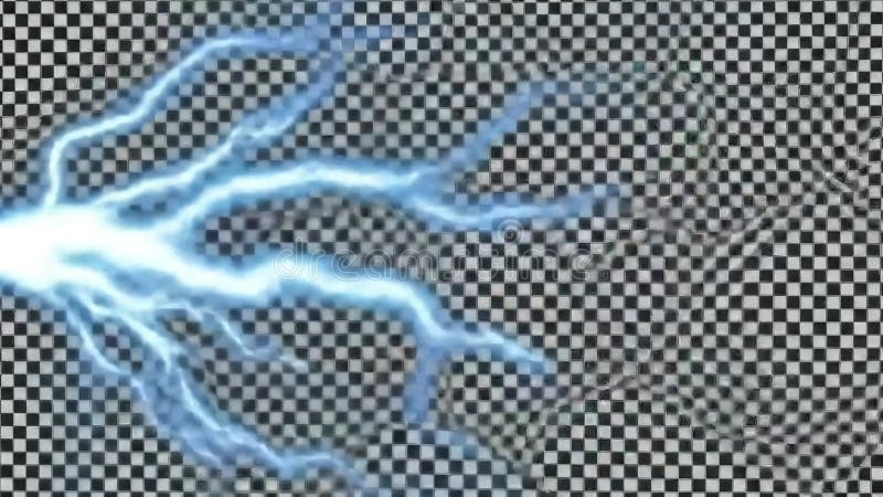 Animated Lightning Strike Effect with Transparent Background for ...