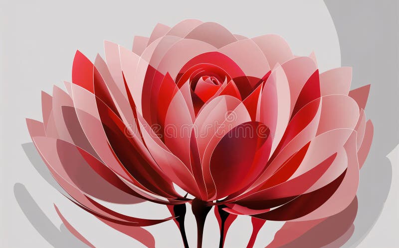 Generative-AI, Animated Sequence of a Rose Blooming in Stages Stock ...