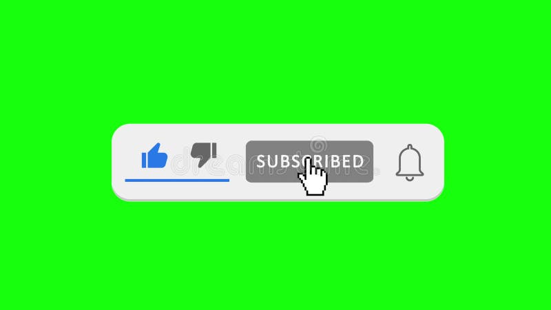 Animated Like, Subscribe, Notification Button with Pointing Finger ...