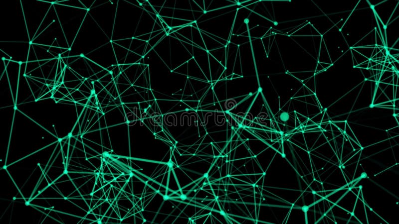 Animated Lines & Dots Digital Background Futuristic Tech Motion Loop ...
