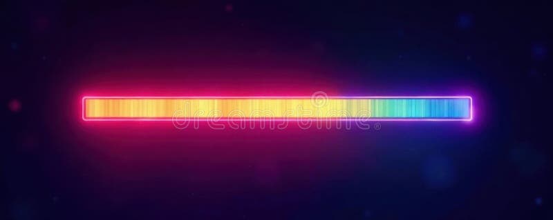 Animated Loading Bar with Vibrant Gradient, Showing Data Transfer ...