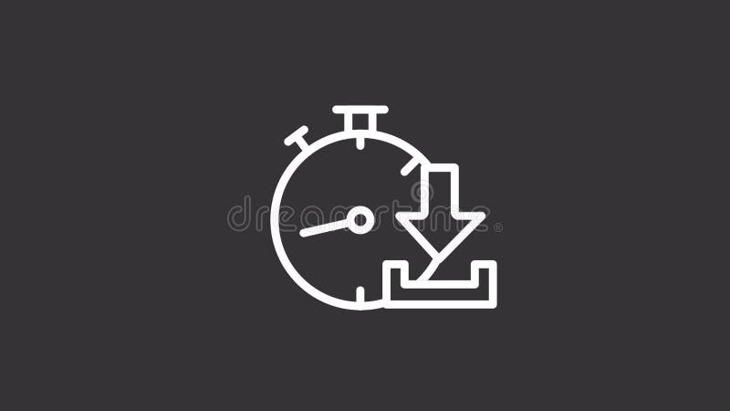 Loading White Icon Animation with Alpha Channel. Stock Video - Video of ...