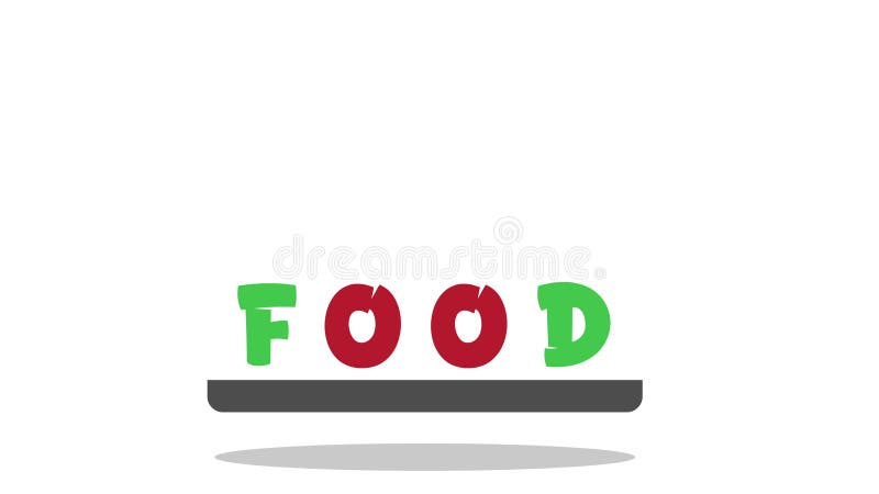 Lettering Logo of Street Food Truck with Pizza Oven Animated Stock ...