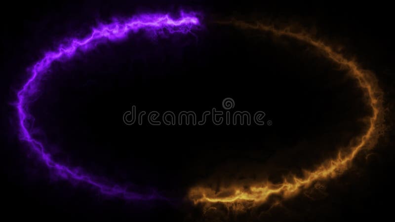 Animated Loopable Ring of Two Colors Energy Beams - Red and Blue Stock ...