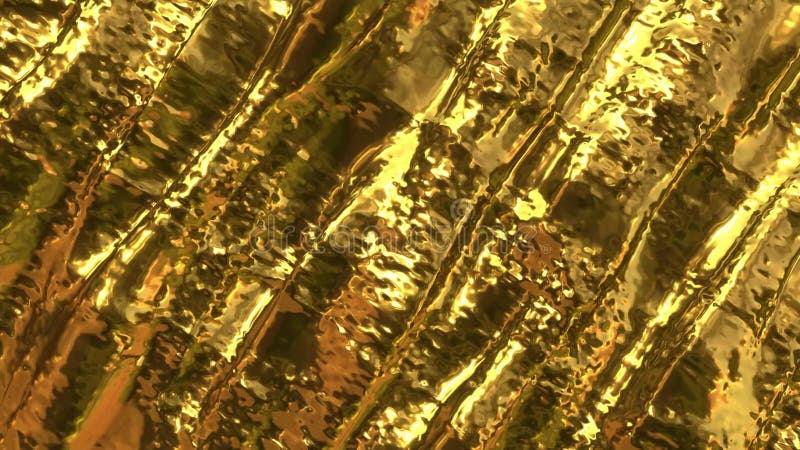 Animated Looped Liquid Gold Wavy Texture Stock Footage - Video of ...