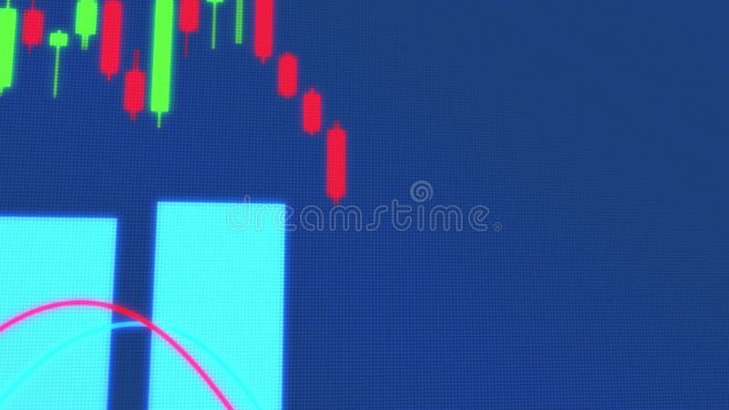 Animated Looping Trading Candlesticks and Graph. High Quality Stock ...
